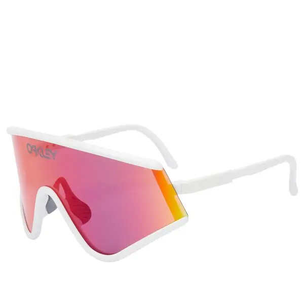 Oakley Muzm Eyeshade Sunglasses - White/Prizm Road | Editorialist